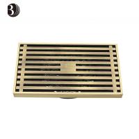 China Modern Design Chrome Linear Floor Drain Cover Plate for Basin Usage in Modern Hotels for sale