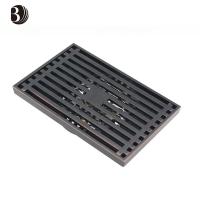 China Modern Design Chrome Linear Floor Drain Cover Plate for Basin Usage in Modern Hotels for sale
