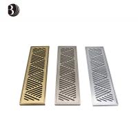 China Punch Black Anti-Sand Square Bathroom Floor Drain Cover Metal Brass Floor Drain for Basin for Hotels for sale