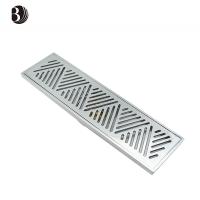China Punch Black Anti-Sand Square Bathroom Floor Drain Cover Metal Brass Floor Drain for Basin for Hotels for sale