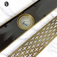 China Hotel Shower Rooms All-Copper Floor Drain with Modern Design and Plastic Strainer for sale
