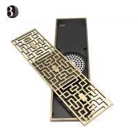 China Multi-Function Long Floor Drain for Hotel Inlaid Ceramic Tile Anti-Blocking Network Shower for sale
