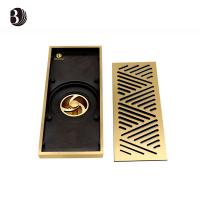 China Linear Waste Drainer Pipe Gutter Brass Bathroom Shower Floor Drain for sale
