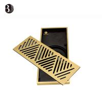 China Linear Waste Drainer Pipe Gutter Brass Bathroom Shower Floor Drain for sale