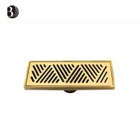 China Linear Waste Drainer Pipe Gutter Brass Bathroom Shower Floor Drain for sale