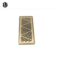 China Linear Waste Drainer Pipe Gutter Brass Bathroom Shower Floor Drain for sale