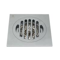 China ISO Modern Hotel 50mm Brass Shower Floor Drain with Electroplating Finish and Hair Trap Filter for sale