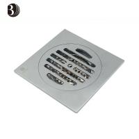 China ISO Modern Hotel 50mm Brass Shower Floor Drain with Electroplating Finish and Hair Trap Filter for sale