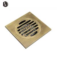 China ISO Modern Hotel 50mm Brass Shower Floor Drain with Electroplating Finish and Hair Trap Filter for sale