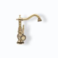 China Antique Design Chorme Plating One-Handle Faucet for Kitchen Countertop Installation for sale