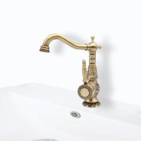 China Antique Design Chorme Plating One-Handle Faucet for Kitchen Countertop Installation for sale