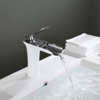 China Modern Ceramic Valve Core European Style Bathroom Under Counter Basin Waterfall Faucet for sale
