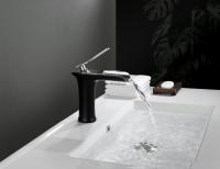 China Modern Ceramic Valve Core European Style Bathroom Under Counter Basin Waterfall Faucet for sale