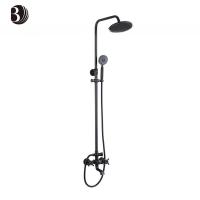 China European Style Antique Black Brass Wall Mount Handheld Shower Nozzle for Bath and Hotel High Quality Shower Mixer for sale