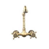 China Modern High Pressure Antique Brass Shower Head Water Saving Handheld Filter with Strainer for Hotel Usage or Home Basin for sale