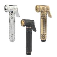 China Toilet Portable Clean Hand Held Wall Mounted Shatta  Bathroom Shattaf Bidet Spray Handheld Brass Spray Gun for sale