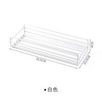 China Modern Style Iron Bathroom Shelves with Chrome Finish and Shampoo Storage Basket for sale