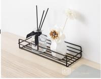 China Modern Style Iron Bathroom Shelves with Chrome Finish and Shampoo Storage Basket for sale