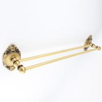 China Bangqi Hotel Collection Double Towel Rail Totally Brass Single Bath Towel Hanger Elegant Home Bathroom Accessories for sale