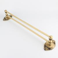 China Bangqi Hotel Collection Double Towel Rail Totally Brass Single Bath Towel Hanger Elegant Home Bathroom Accessories for sale