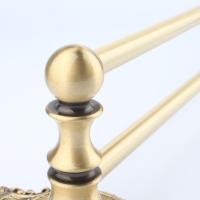 China Bangqi Hotel Collection Double Towel Rail Totally Brass Single Bath Towel Hanger Elegant Home Bathroom Accessories for sale
