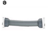 China Kitchen sink double thread connecting pipe basin drainage hose fittings of food waste processor for sale