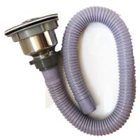 China Modern Stainless Steel Flexible Drainage Basin Pipes Deodorant Bathtub Drain Hose Polished Water Pipe Strainer Kitchen Bathroom for sale