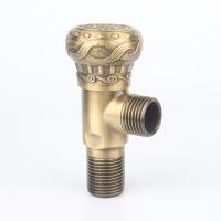 China High Quality 1/2 Inch Brass Square Angle Valve Chrome Plated for Kitchen and Bathroom Wash Basin Use for sale
