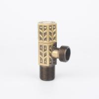 China Wholesale New Design Brass Cartrid Triangle Valve Black Wash Basin Angle Valve Bathroom Toilet Faucet Accessories Hot-Selling for sale