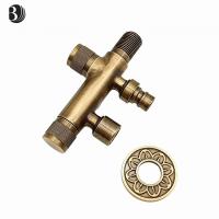 China Manual Control Angle Water Stop All-Copper Triangular Valve for Bathroom Toilet Hotel for sale