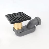 China CHROME PLATE Anti-Odor Ceramic Floor Drain Strainer and Flexible Drain Pipe for Hotels for sale