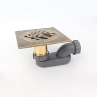 China CHROME PLATE Anti-Odor Ceramic Floor Drain Strainer and Flexible Drain Pipe for Hotels for sale
