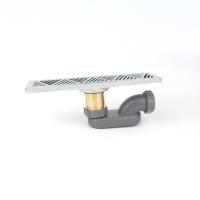 China CHROME PLATE Anti-Odor Ceramic Floor Drain Strainer and Flexible Drain Pipe for Hotels for sale