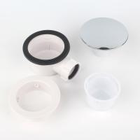 China Bangqi Modern Design White PP Main Body Plastic Floor Drain Waste Shower Tray Drain for Bathroom Bath Hotel Strainer Style for sale
