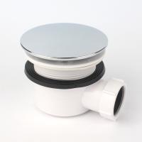 China Bangqi Modern Design White PP Main Body Plastic Floor Drain Waste Shower Tray Drain for Bathroom Bath Hotel Strainer Style for sale