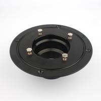 China BANGQI Modern Design 4-Inch ABS Shower Drain Base with Adjustable Threaded Adapter and Rubber Gasket for Hotel Basin Use for sale