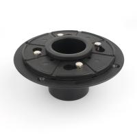 China BANGQI Modern Design 4-Inch ABS Shower Drain Base with Adjustable Threaded Adapter and Rubber Gasket for Hotel Basin Use for sale