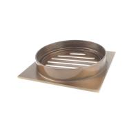 China High Quality All-Brass Floor Drain Core Gold Square Strainer Odor-Proof Linear Shape for Bathroom Use Stainless Steel Material for sale