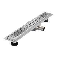 China 24-Inch Stainless Steel Long Floor Drain for Showers Design Genetic Material Polished for sale