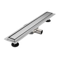 China Modern 24-Inch Anti-Odor Stainless Steel Long Floor Drain Hotel Use Shower Hair Catcher Factory Supplied Basin Drains for sale