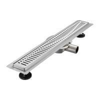 China Modern 24-Inch Anti-Odor Stainless Steel Long Floor Drain Hotel Use Shower Hair Catcher Direct Factory Supply for Basin for sale