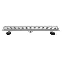 China Modern 24-Inch Anti-Odor Stainless Steel Long Floor Drain Hotel Use Shower Hair Catcher Direct Factory Supply for Basin for sale