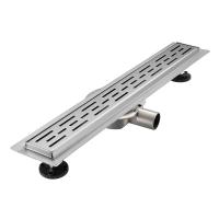 China Long 24-Inch Stainless Steel Floor Drain for Washroom in Modern Hotels and Factories for sale