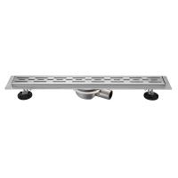 China Long 24-Inch Stainless Steel Floor Drain for Washroom in Modern Hotels and Factories for sale