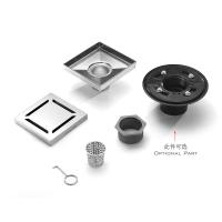 China Modern 4-Inch Floor Drain with Anti-Odor Grate for Hotels Popular Design for sale