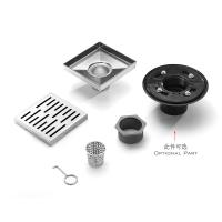 China Modern 4-Inch Floor Drain with Anti-Odor Grate for Hotels Popular Design for sale