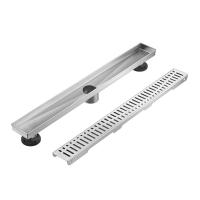China 50.8mm Outer Diameter Long Stainless Steel Trap Shower Floor Drain for Hotel Bathrooms for sale