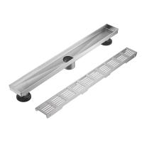 China 50.8mm Outer Diameter Long Stainless Steel Trap Shower Floor Drain for Hotel Bathrooms for sale