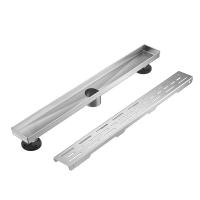 China 50.8mm Outer Diameter Long Stainless Steel Trap Shower Floor Drain for Hotel Bathrooms for sale