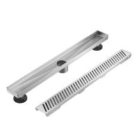 China 50.8mm Outer Diameter Long Stainless Steel Trap Shower Floor Drain for Hotel Bathrooms for sale